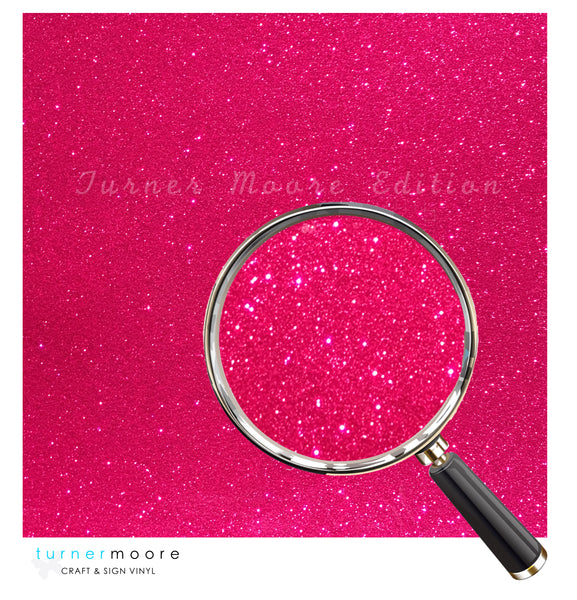 Magenta Transparent Glitter Vinyl, 12" x 12" Glitter Adhesive Vinyl Sh ...